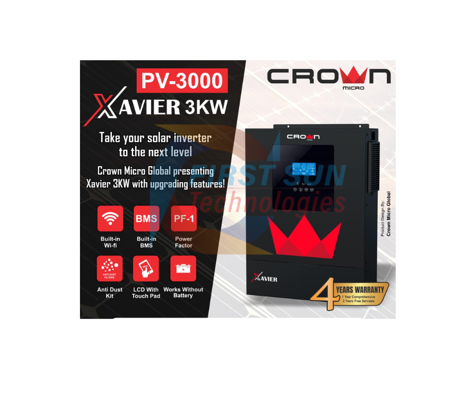 Crown Xavier 3KW Hybrid Inverter